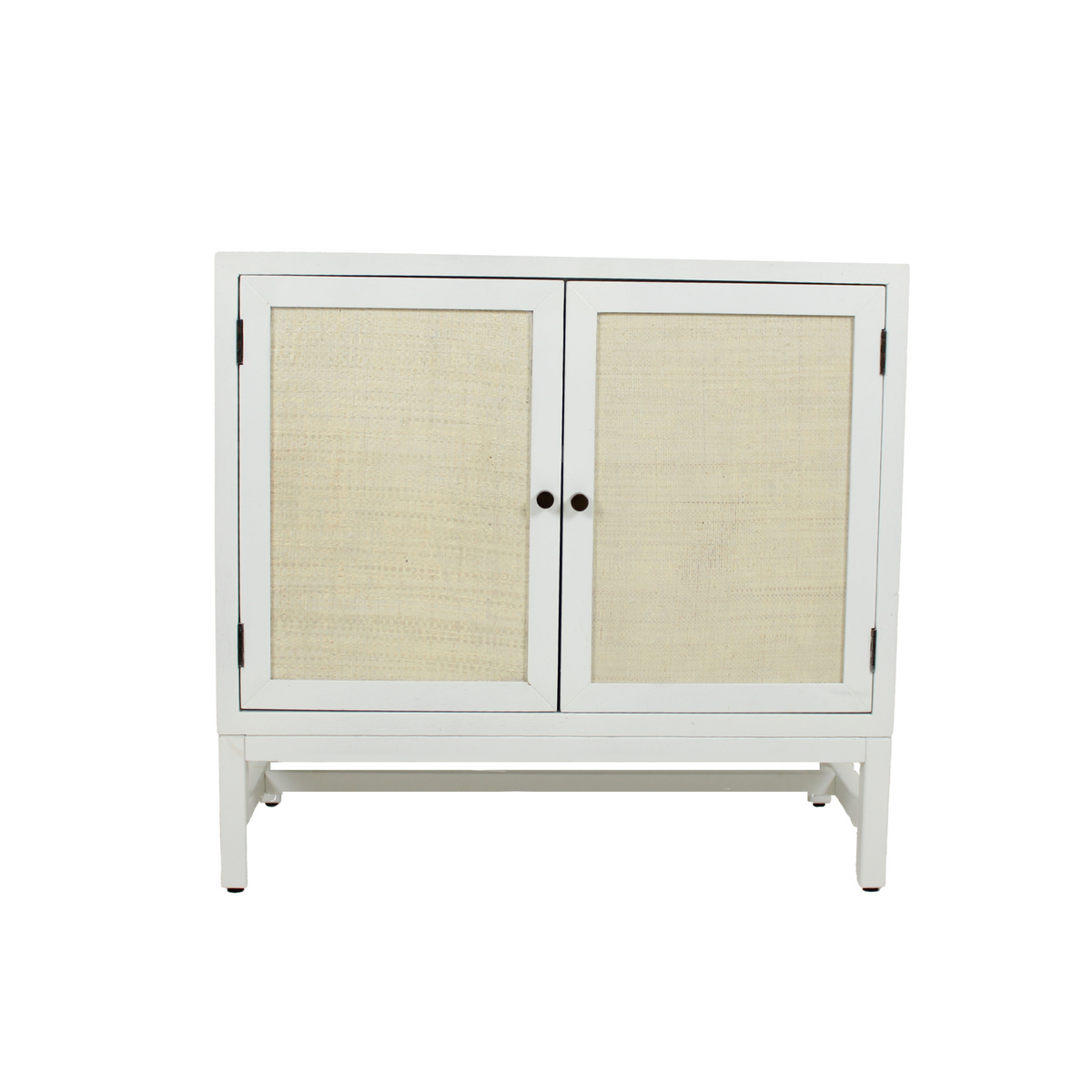 Raffia Paneled 2 Door Storage Cabinet – East at Main