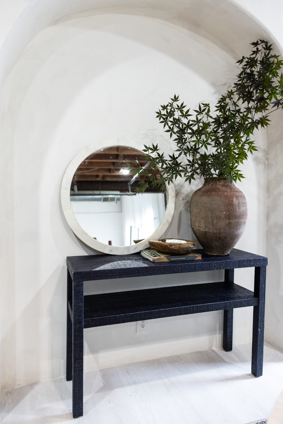 Tailored Raffia Console Table – East at Main