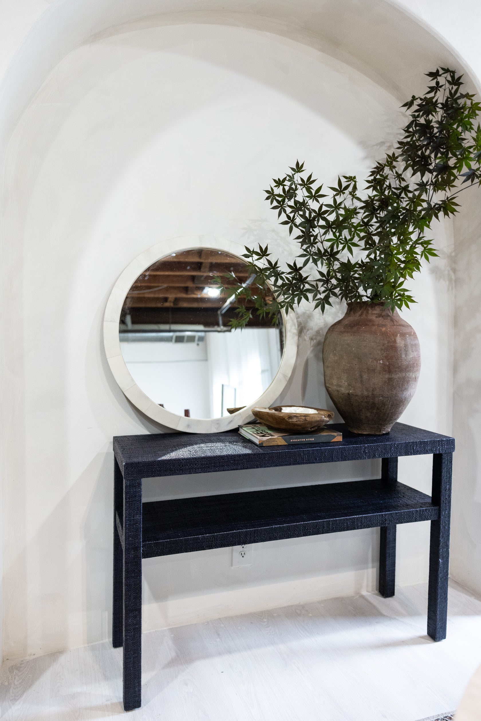 Tailored Raffia Console Table – East at Main