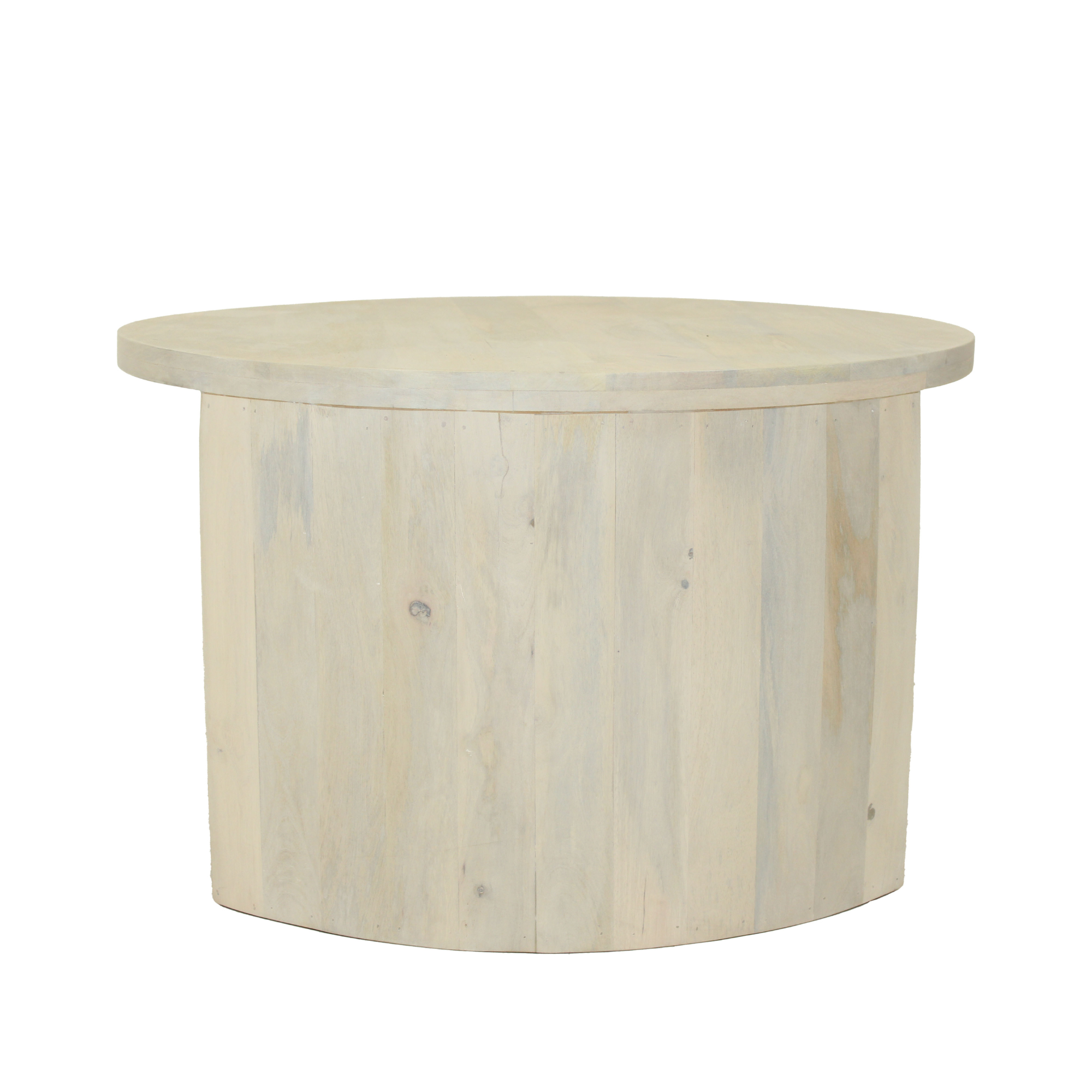Cyrus Round Storage Coffee Table and Nesting Stool – East at Main