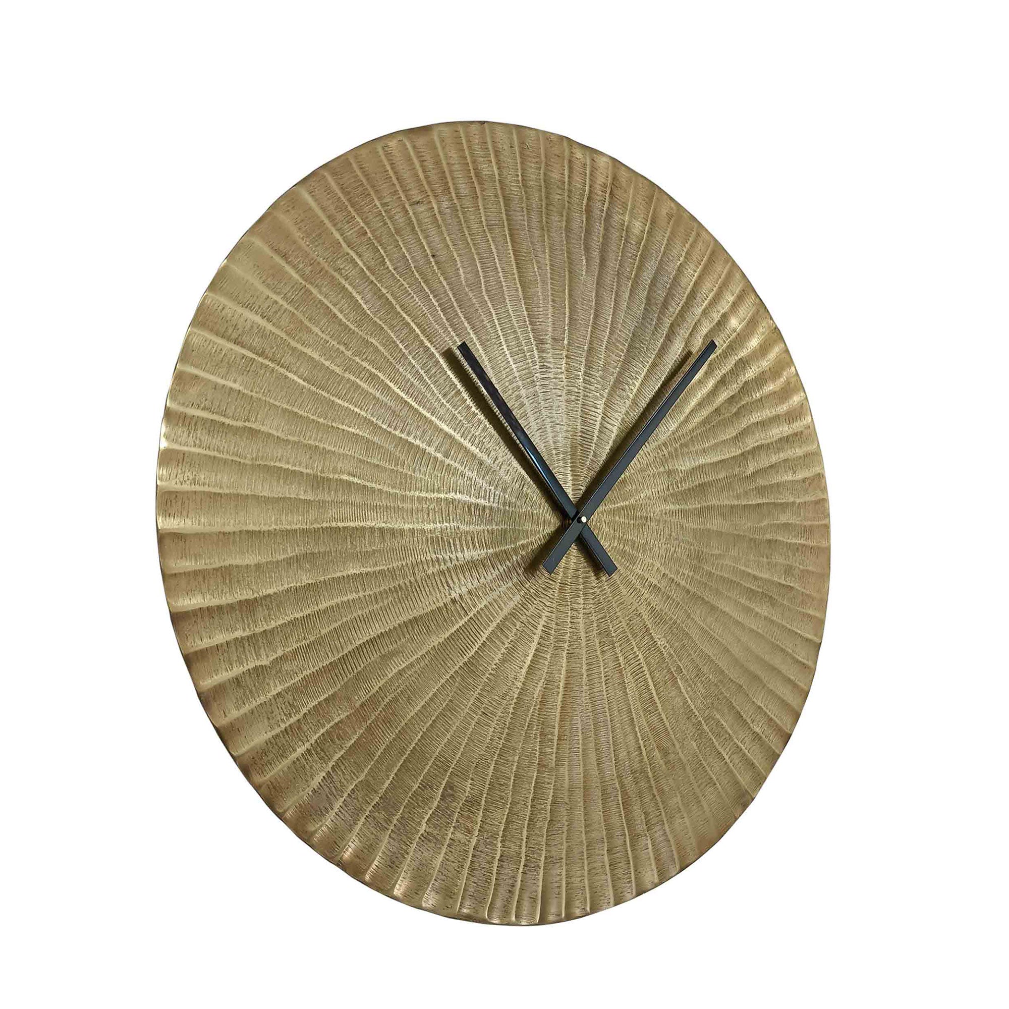 Modern Sunburst Design Wall Clock: Stylish Texture for Home Decor ...