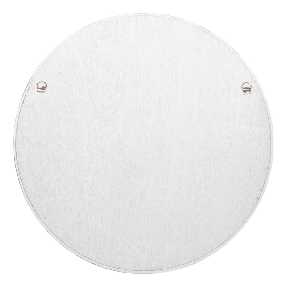 Jemma Round Capiz Shell Mirror Decorative Boho Wall Accent – East at Main