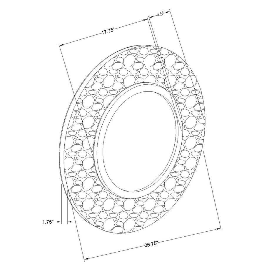 Jemma Round Capiz Shell Mirror Decorative Boho Wall Accent – East at Main