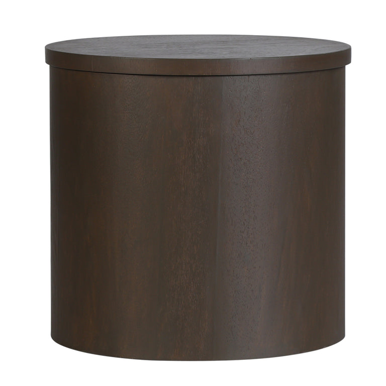 Cyrus Round Storage Coffee Table and Nesting Stool – East at Main