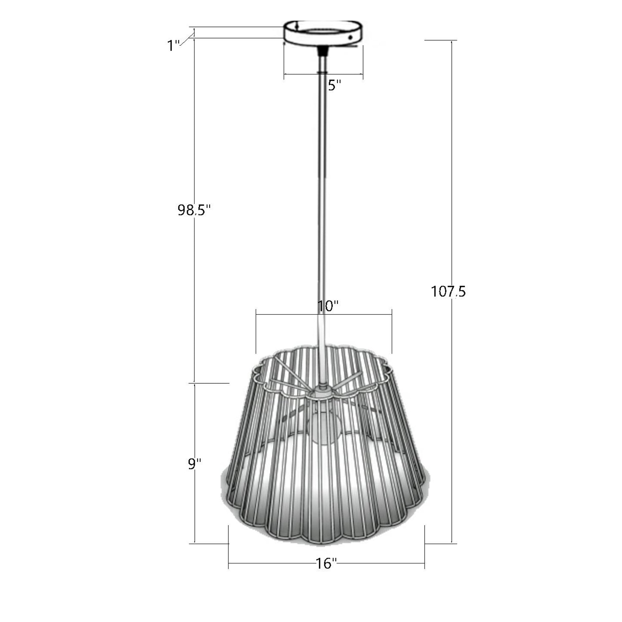 Handcrafted Rattan Scalloped Pendant Light - Stylish and Sustainable ...