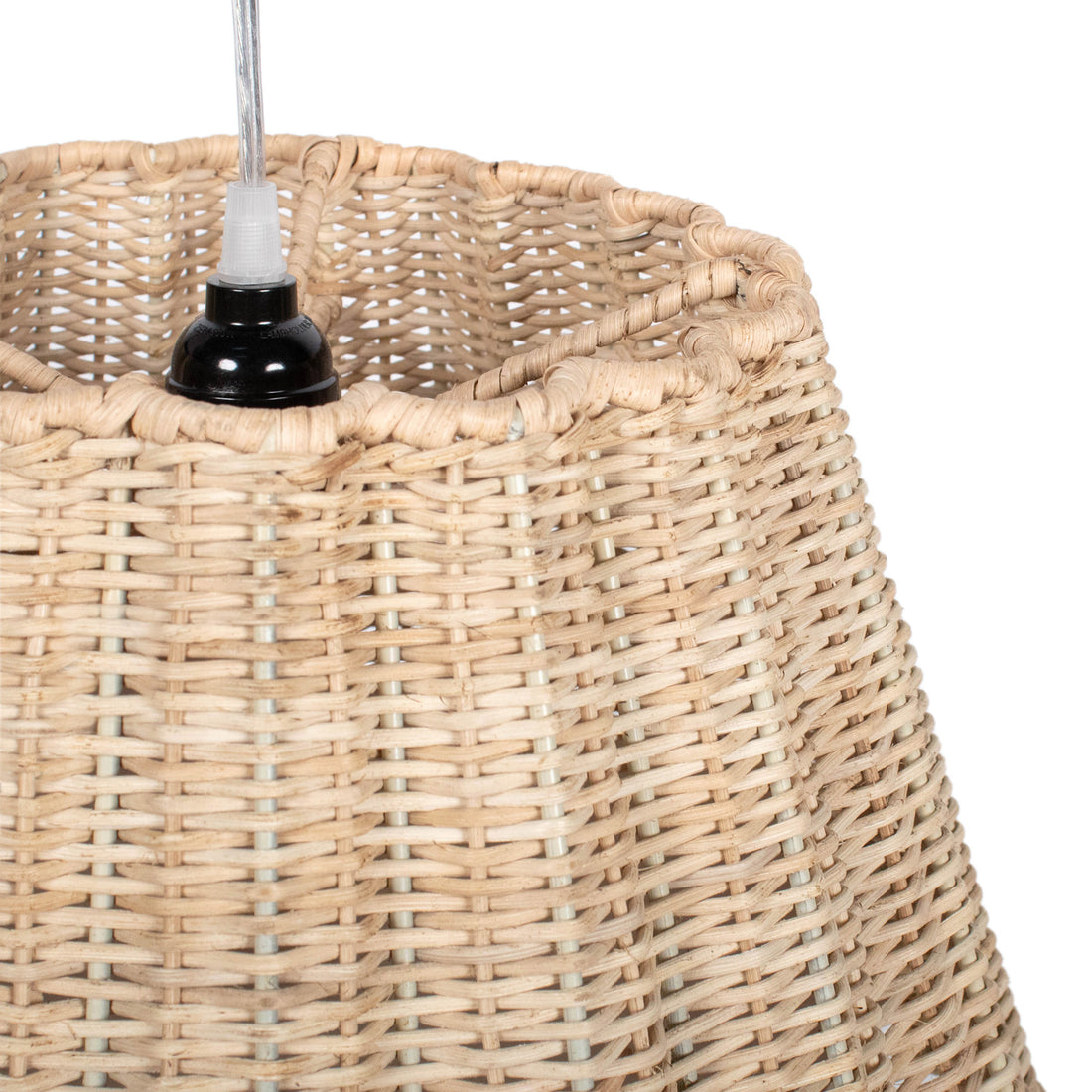 Handcrafted Rattan Scalloped Pendant Light - Stylish and Sustainable ...
