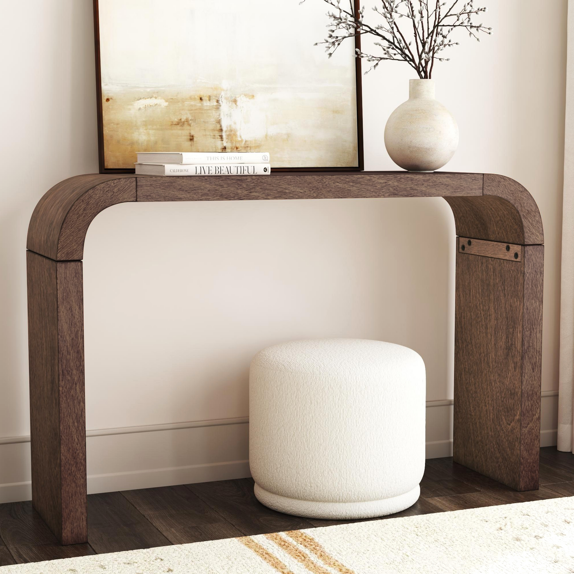Luna Arched Solid Wood Console Table | East at Main