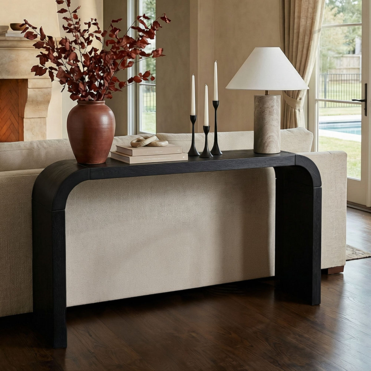 Luna Arched Solid Wood Console Table | East at Main