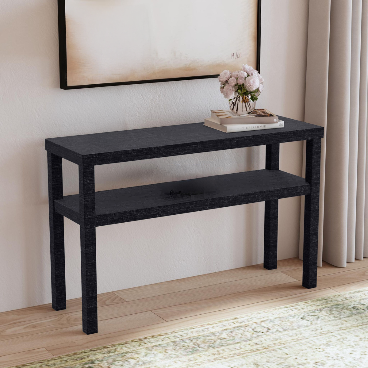 Tailored Raffia Console Table – East at Main