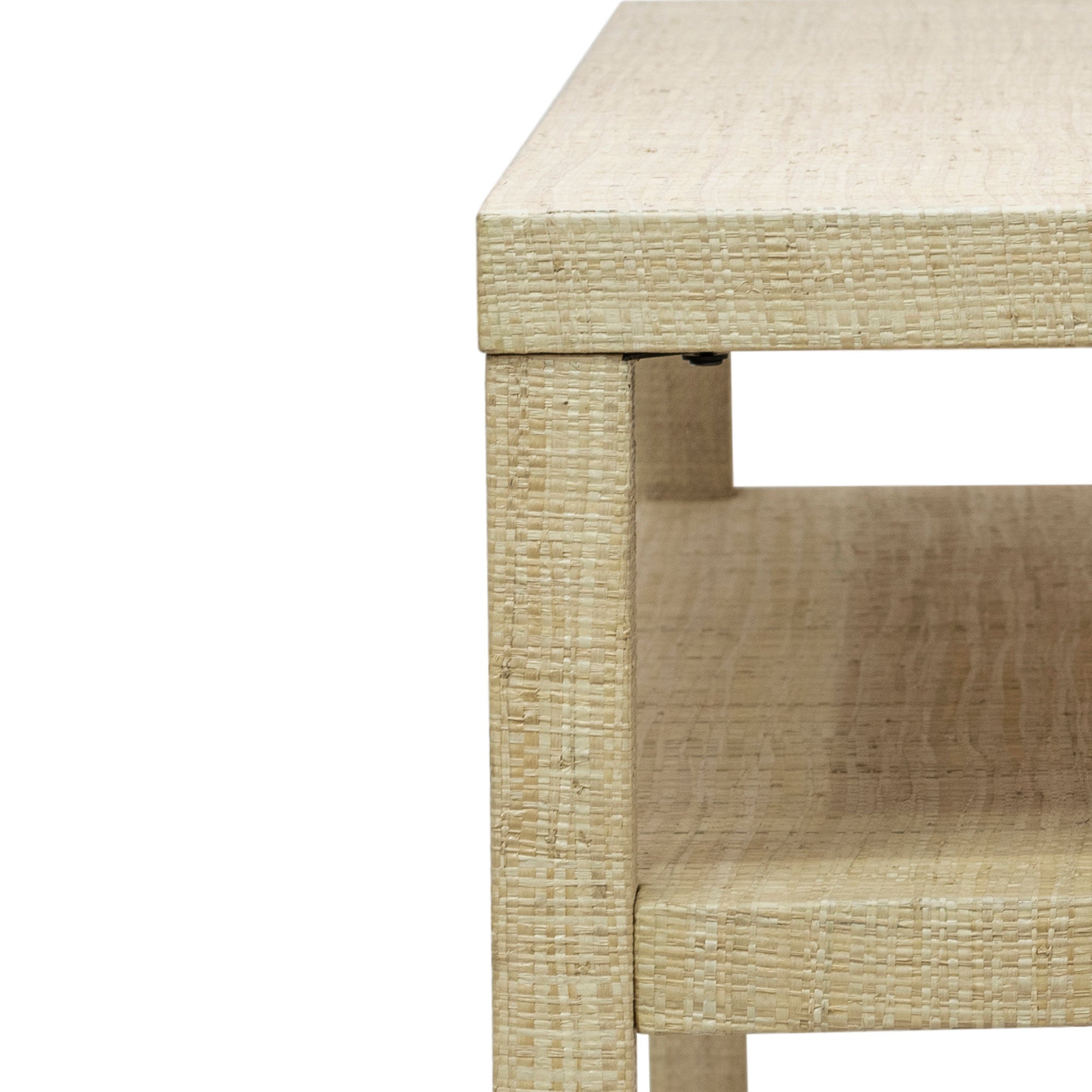 Riley Raffia Console Table with Shelf – East at Main