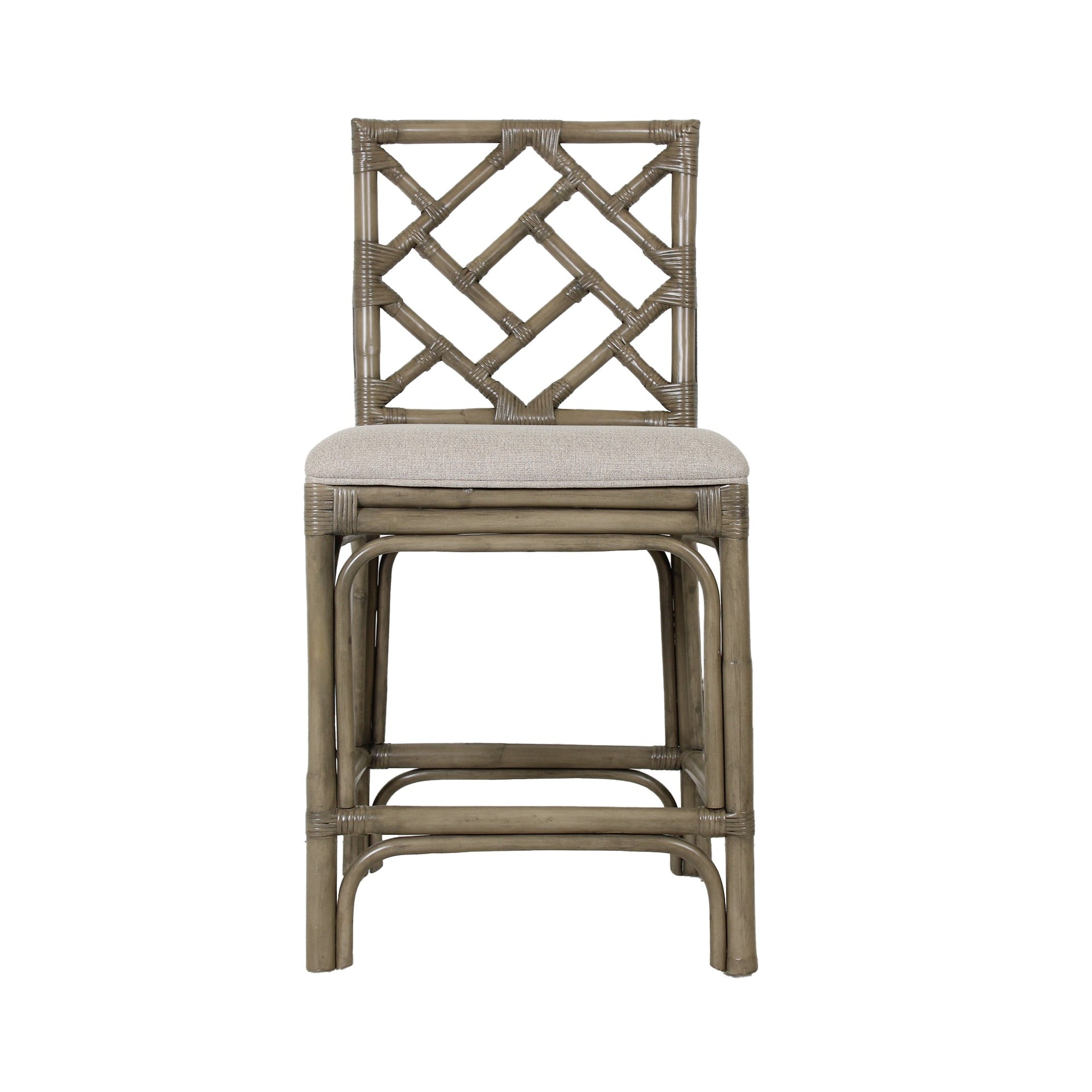 Stacie Rattan Lattice-Back Stool – East at Main