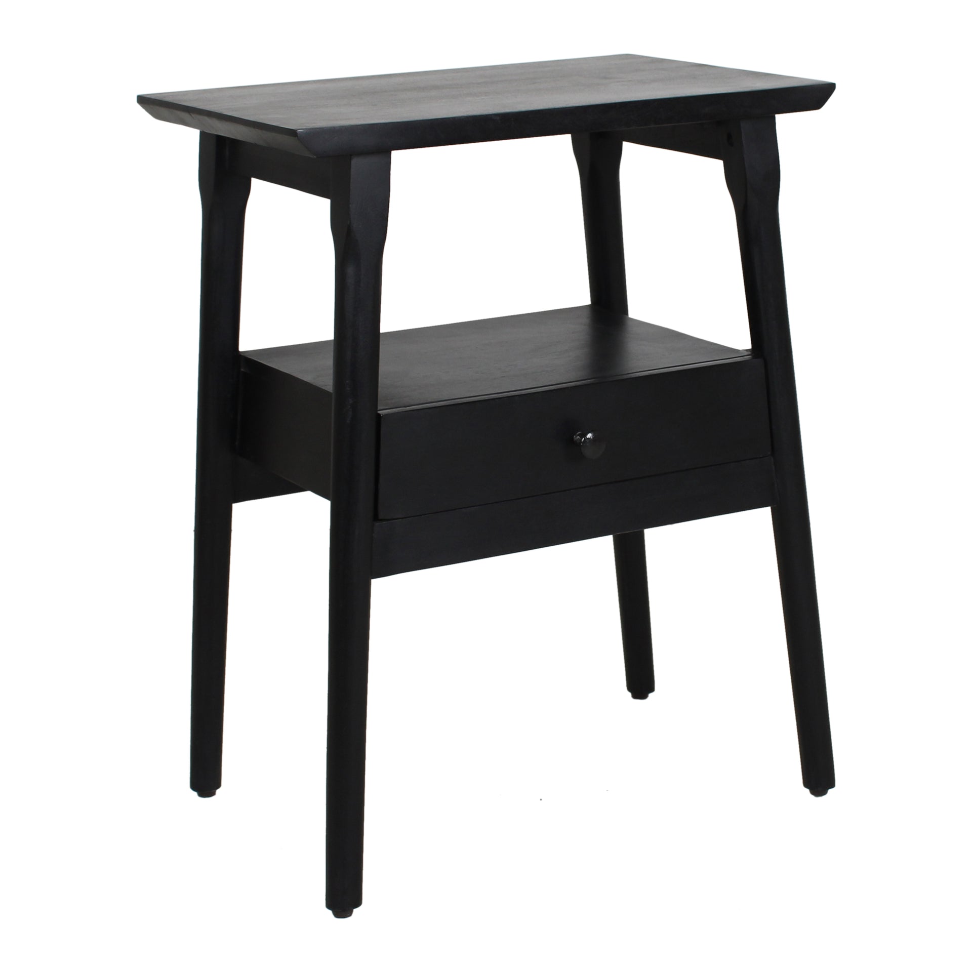 Kit 1 Drawer Storage Side Table – Solid Mango Wood End Table or ...