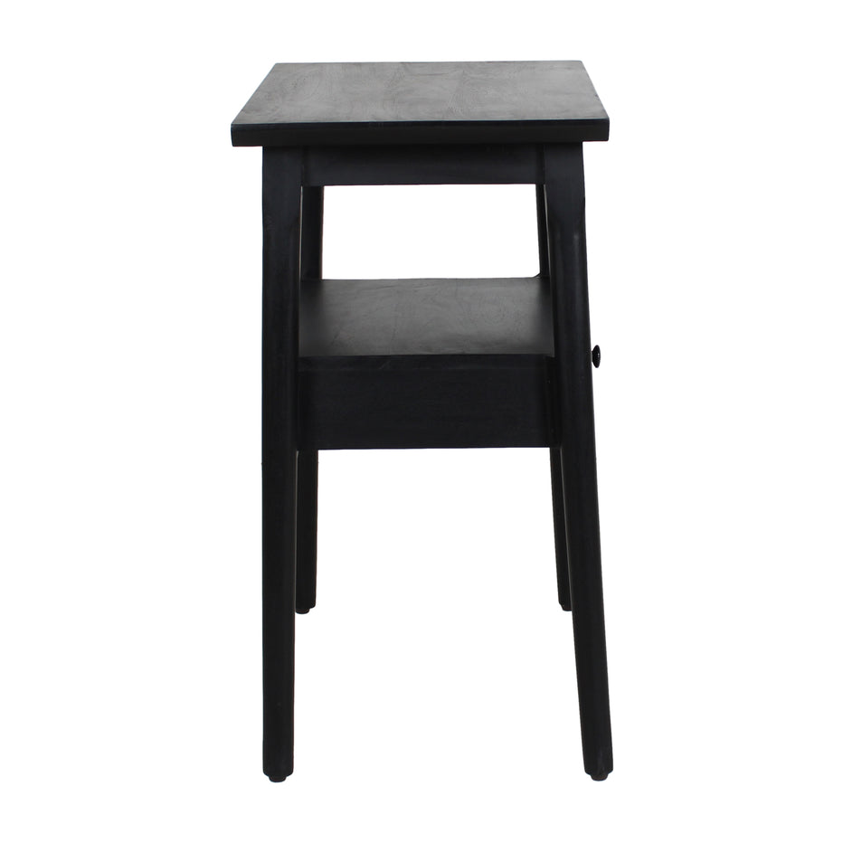 Kit 1 Drawer Storage Side Table – Solid Mango Wood End Table or ...