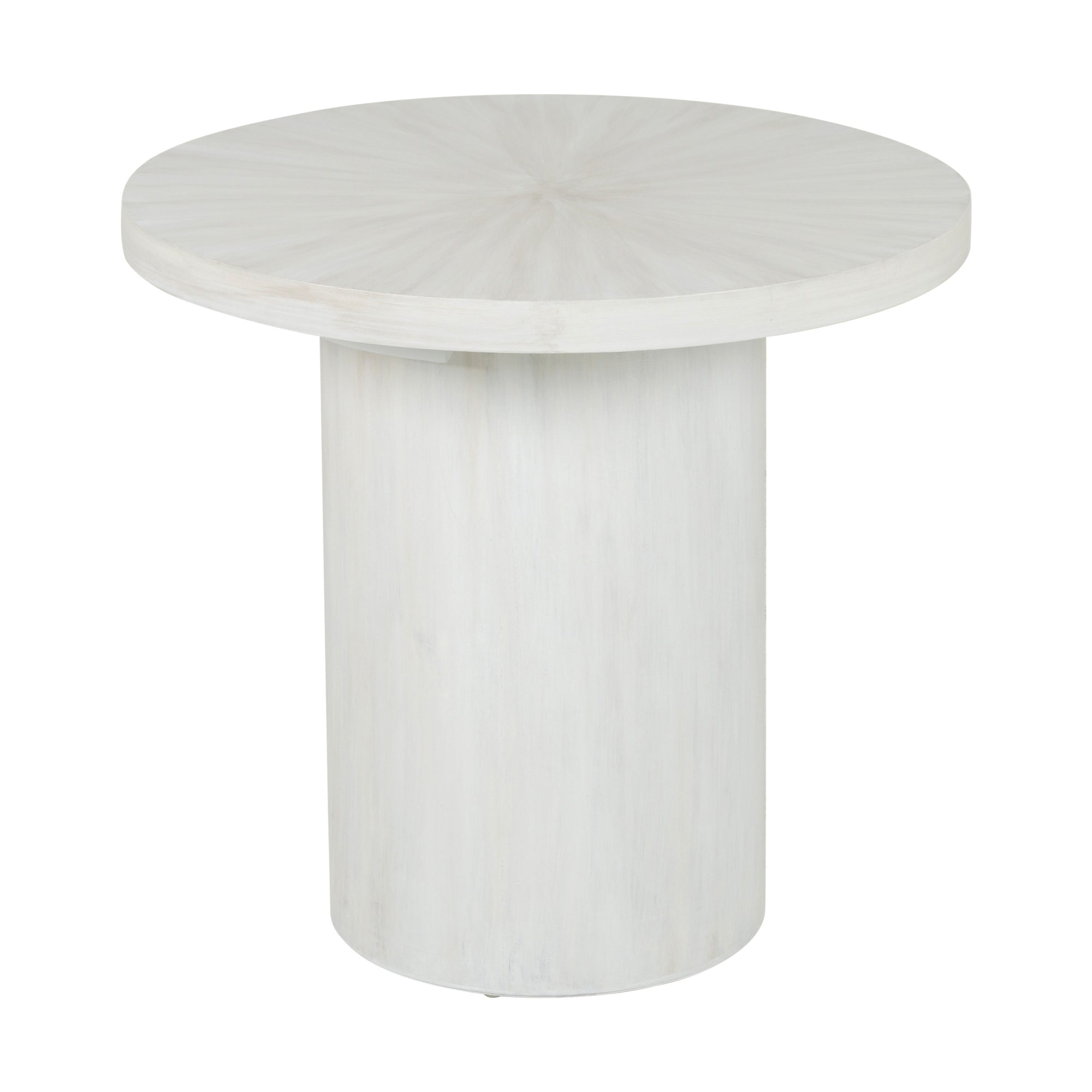 Bianca 24" Pedestal Wood Side Table – East at Main