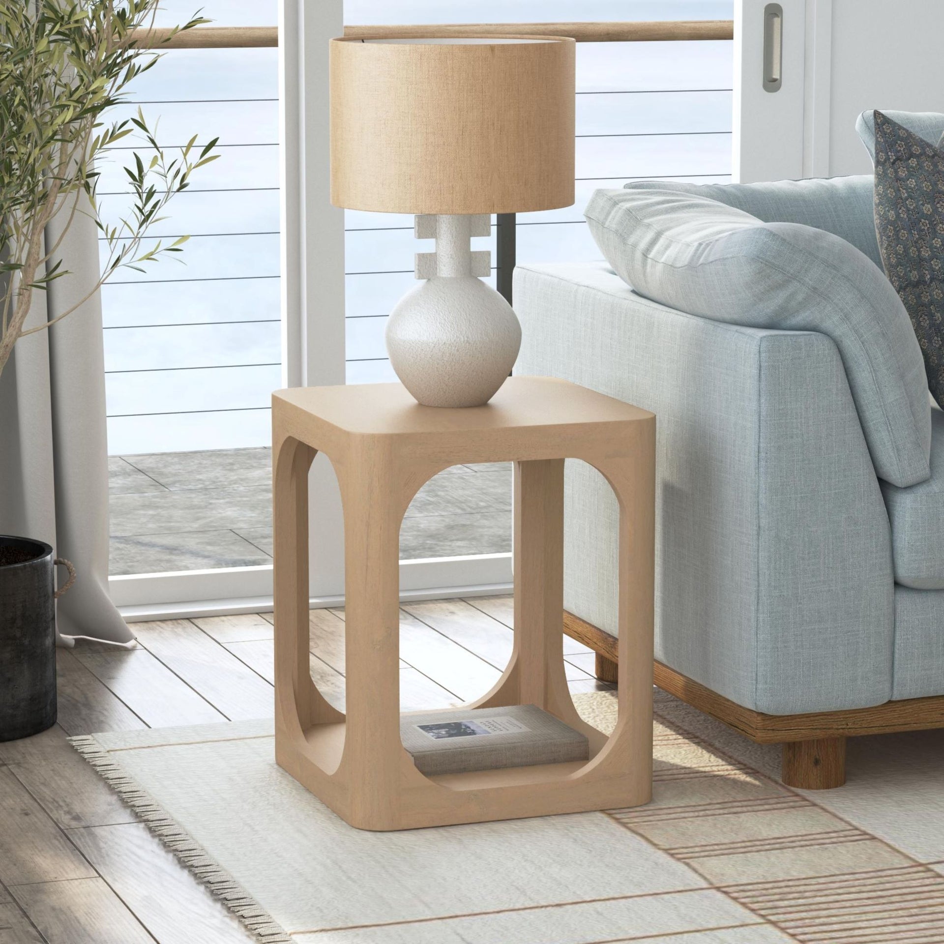 Addison Mango Wood Storage Accent Table | East at Main