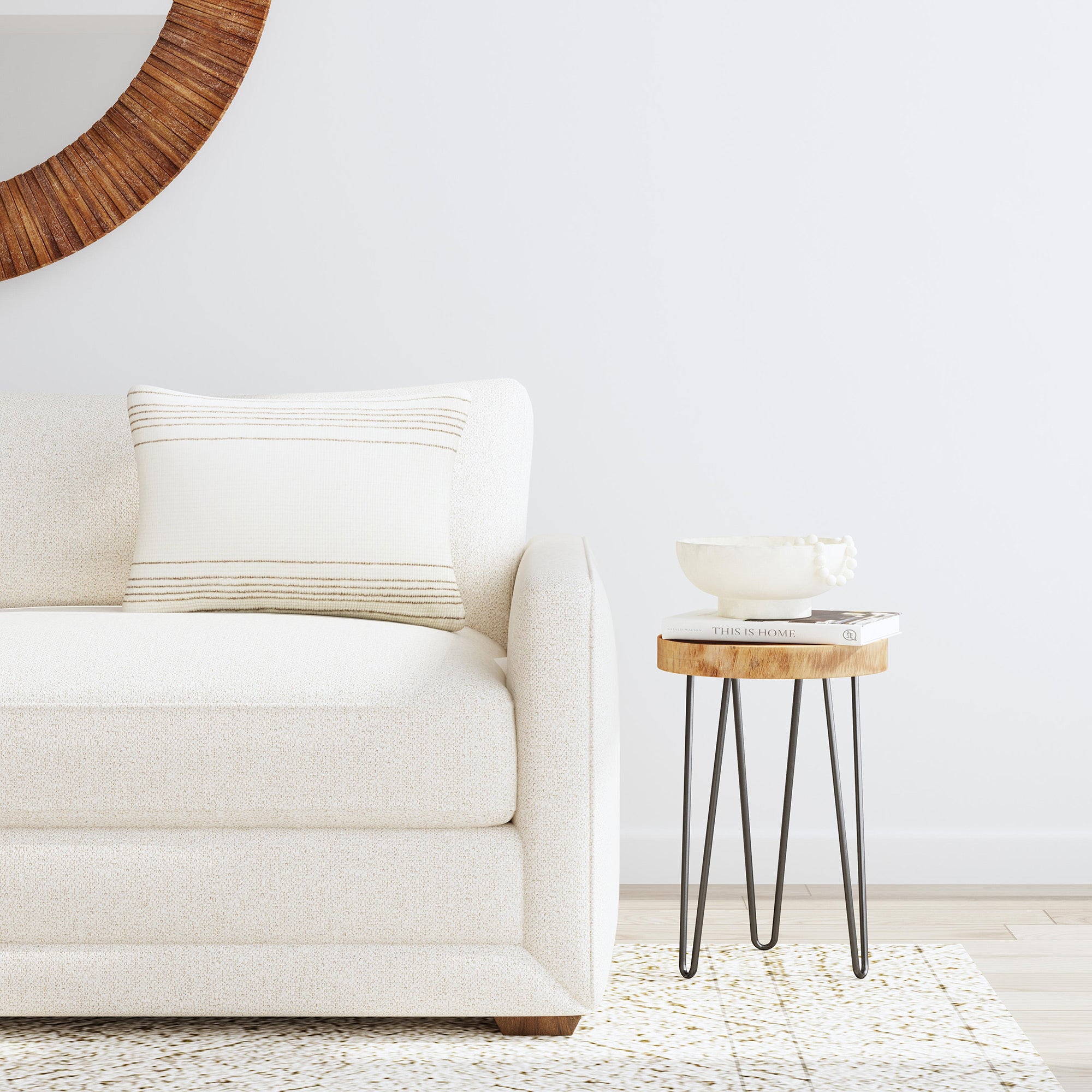 Kai Wood Slab Top Accent Table with Metal Legs – East at Main