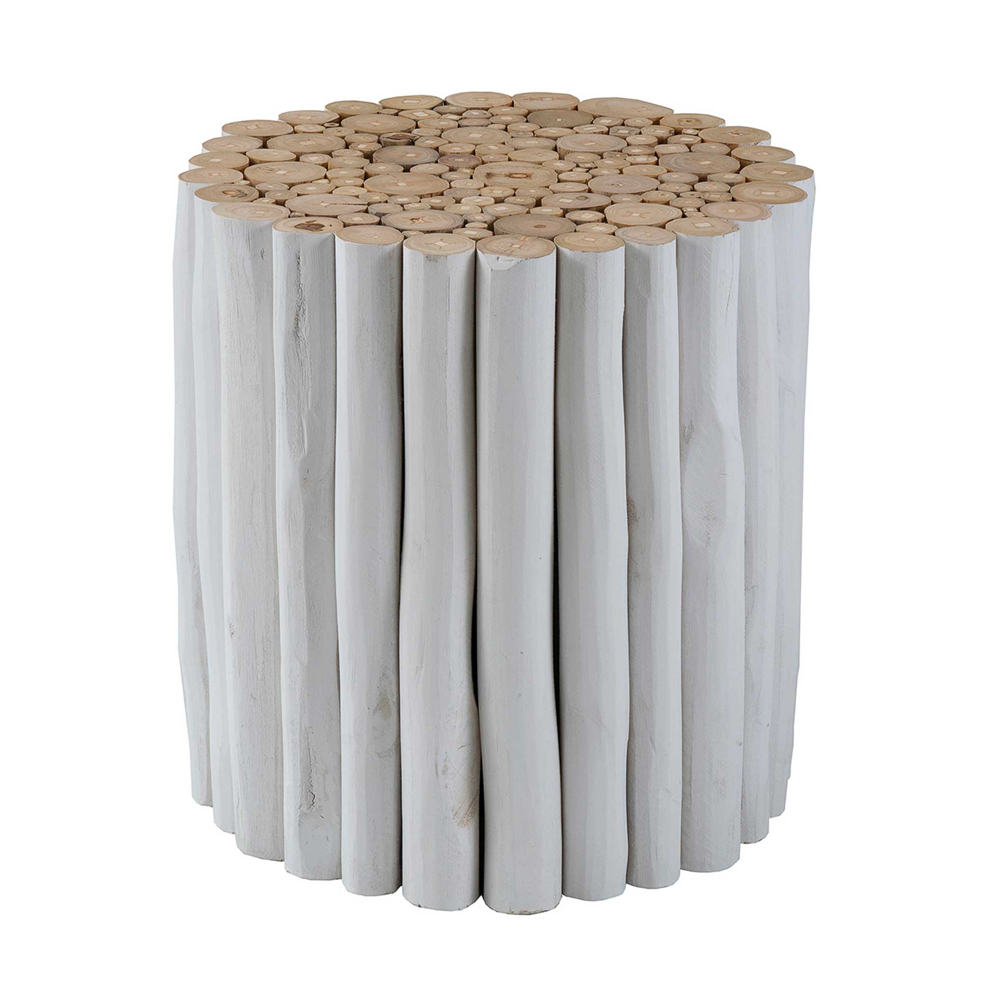 Stanley Teak Branch Drum Side Table – East at Main