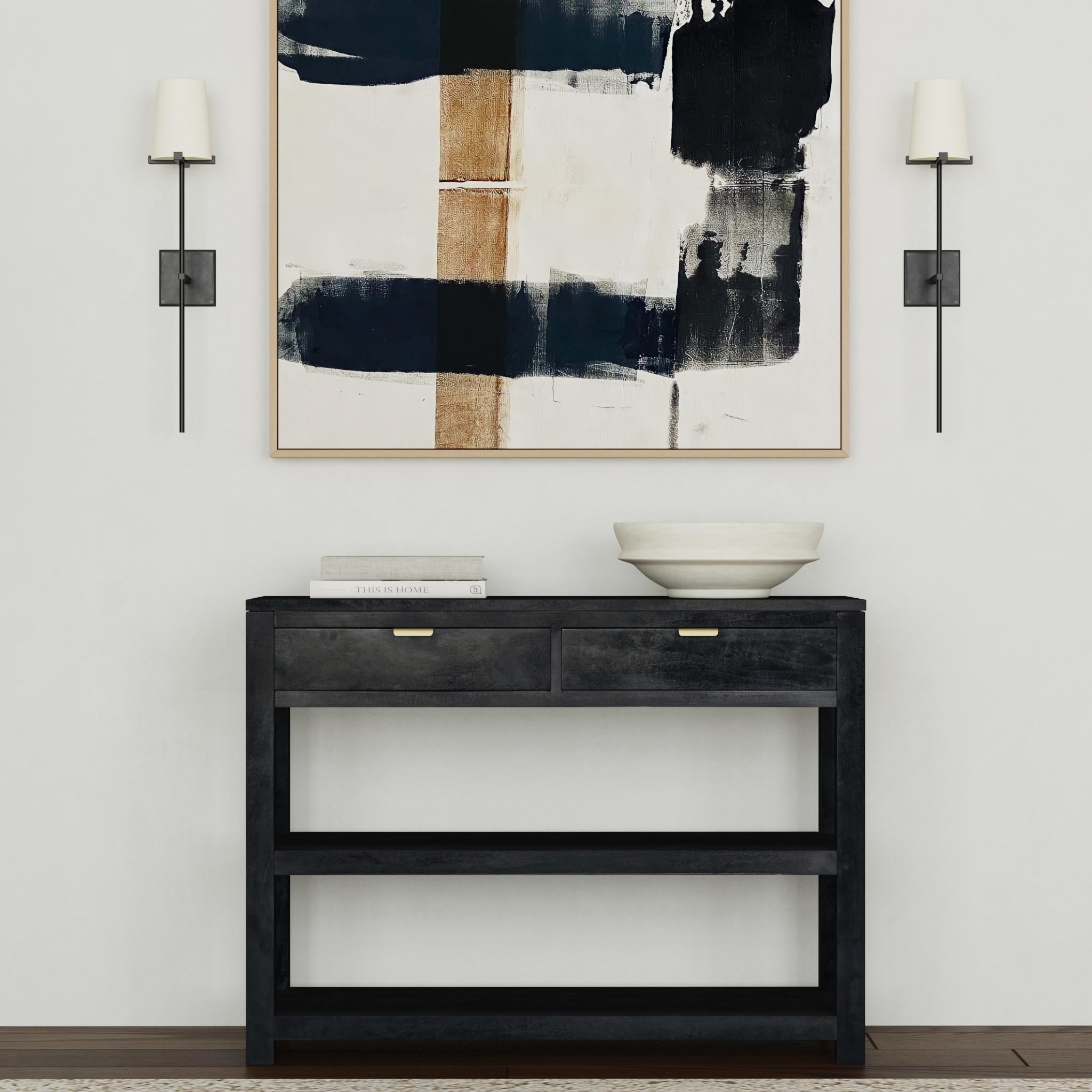 Jade 2 Drawer Solid Wood Console Table – East at Main