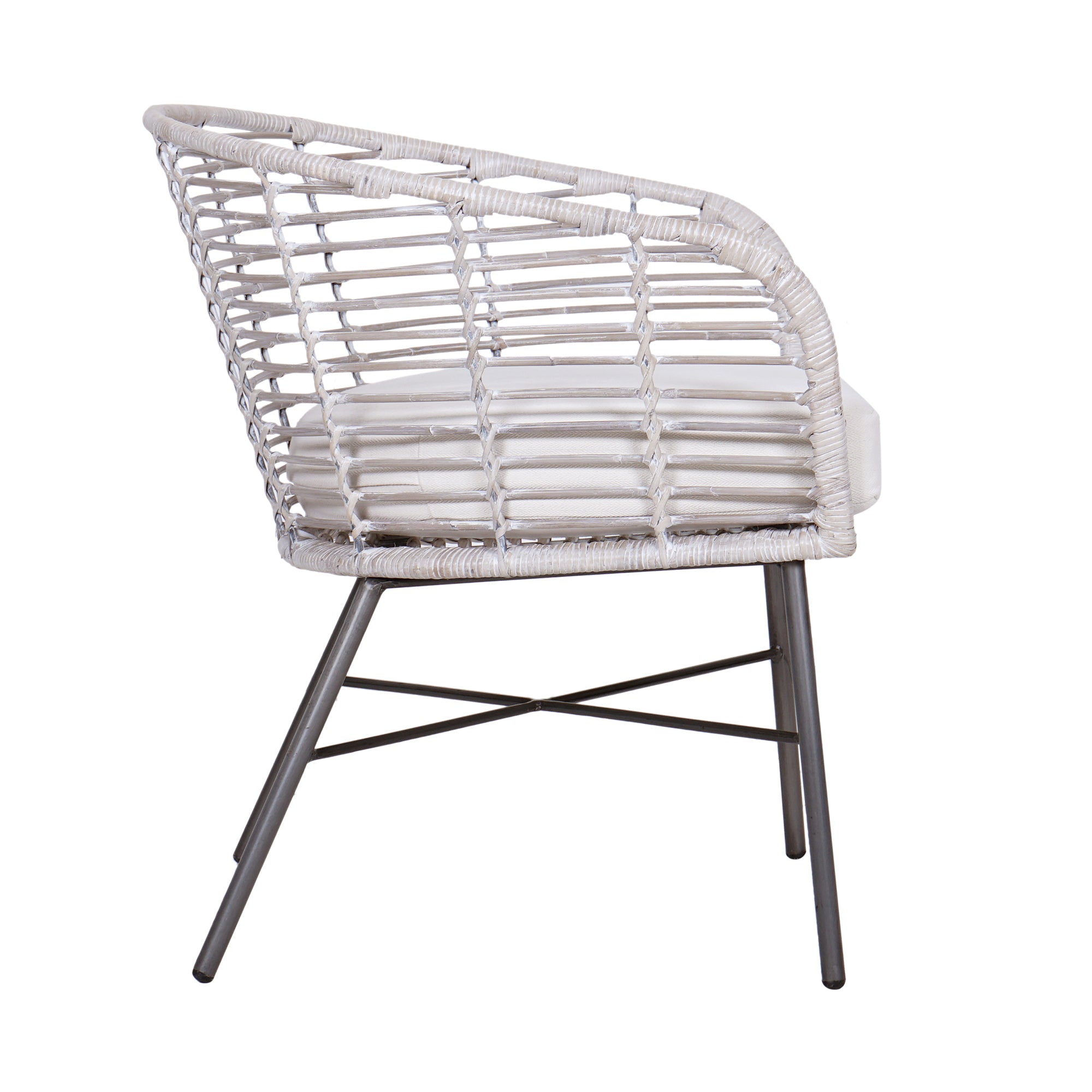 Cove Rattan Curved Occasional Chair – East at Main