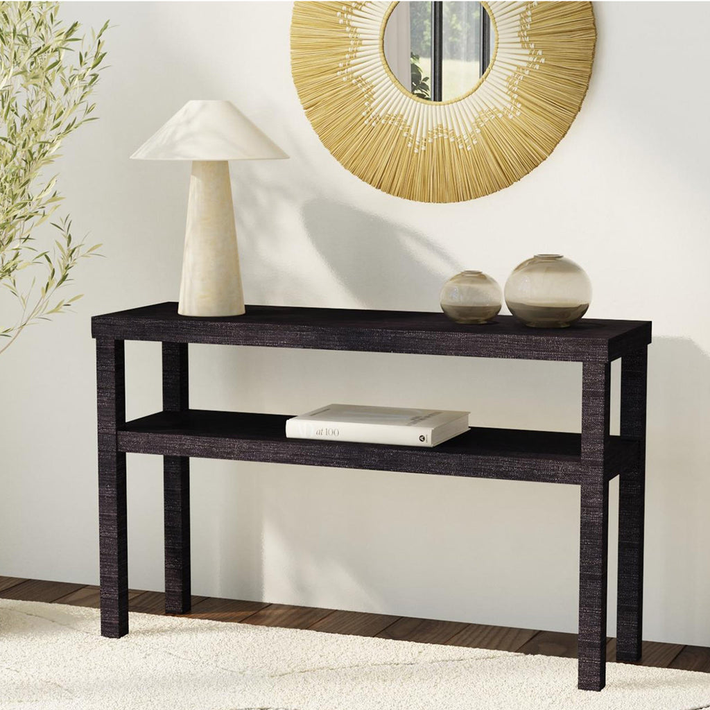 Tailored Raffia Console Table – East at Main