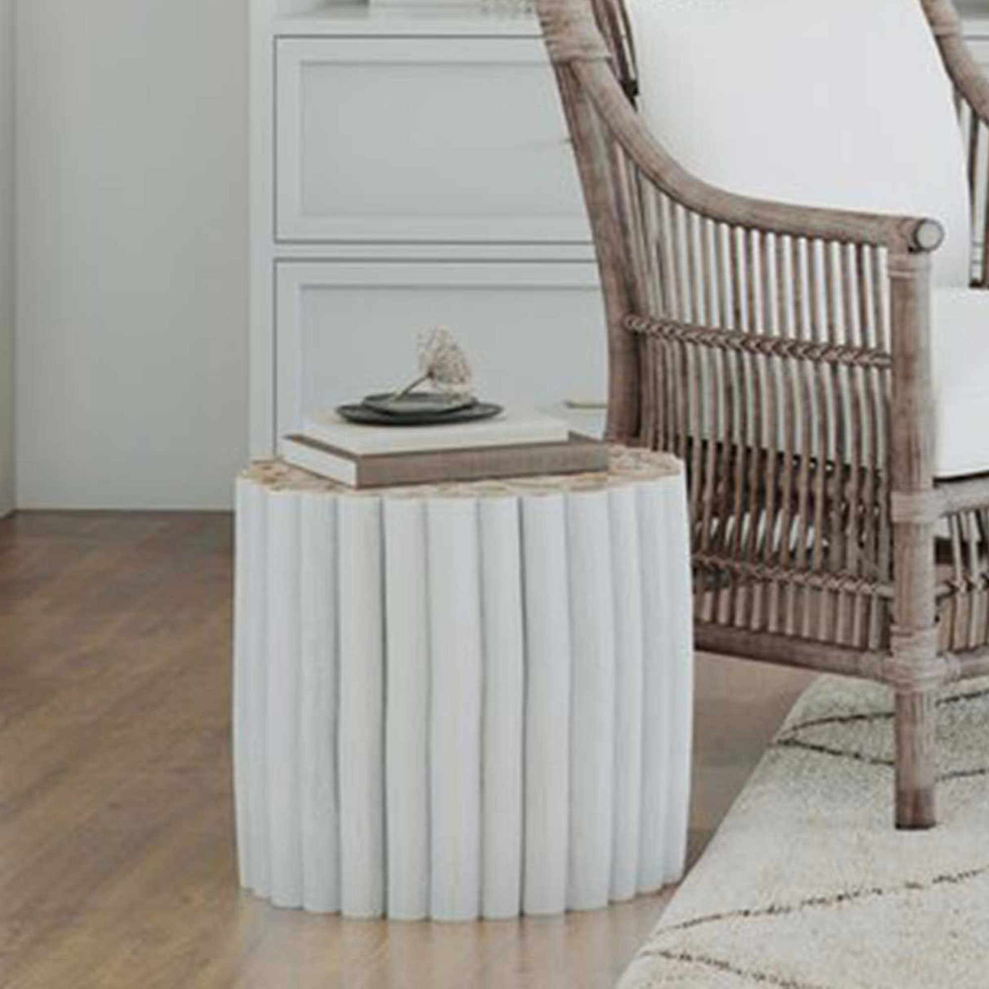 Stanley Teak Branch Drum Side Table – East at Main